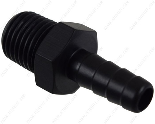ICT Billet Straight 1/4" NPT Pipe to 5/16" .3125" Hose Barb Fitting ...