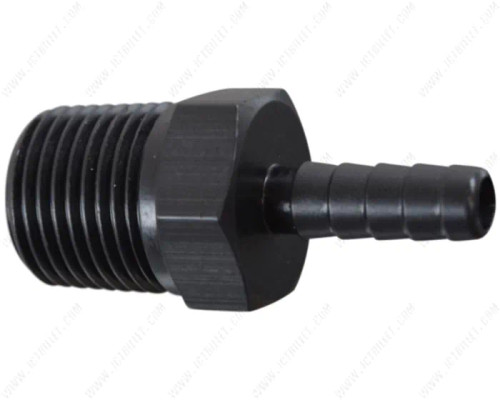 ICT Billet Straight 1/2" NPT Pipe to 5/16" .3125" Hose Barb Fitting ...