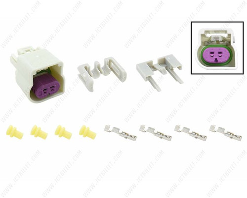 ICT Billet LS 2-Wire Gen 4 Knock Sensor Female Connector Component Kit ...