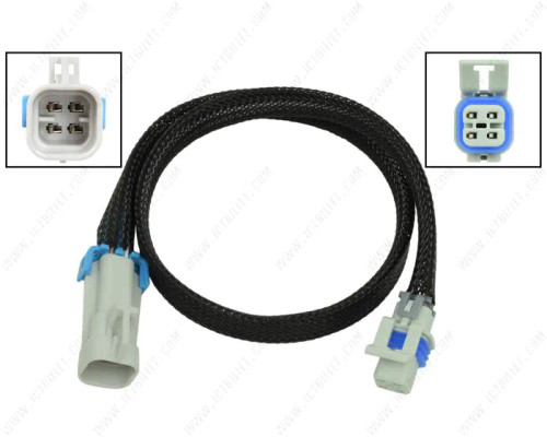 ICT Billet O2 Sensor Wire Harness Extension 24" LS Oxygen Sensor Square ...