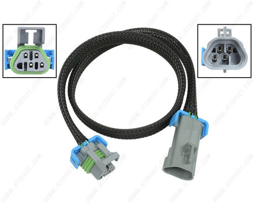 ICT Billet O2 Sensor Wire Harness Extension 24" LS Oxygen Sensor ...