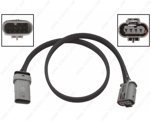 ICT Billet O2 Sensor Wire Harness Extension 24" LT Oxygen Sensor 4-Wire ...