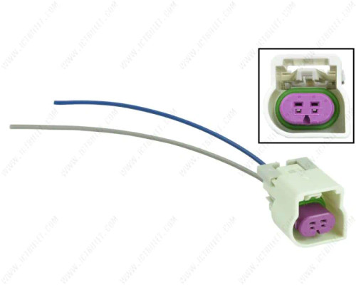 ICT Billet LS 2-Wire Gen 4 Knock Sensor Female Connector Plug Pigtail ...
