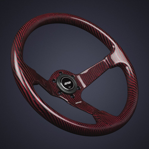 DND Performance Full Carbon Fiber Steering Wheel Red Steering Wheel ...