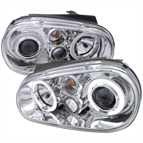 Spec-D 1999-2006 Volkswagen Golf GTI Dual Halo Projector Headlights w ...
