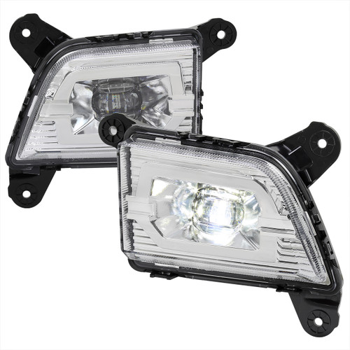 Spec-D 2019-2022 Chevrolet Silverado 1500 LED Fog Lights Kit (Chrome ...