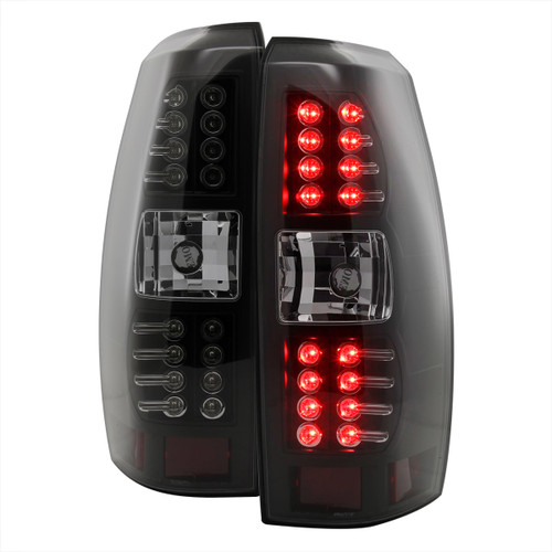 Spec-D 2007-2012 Chevrolet Avalanche LED Tail Lights (Matte Black ...