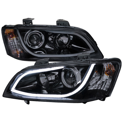 Spec-D 2008-2009 Pontiac G8 LED Bar Projector Headlights (Glossy Black ...