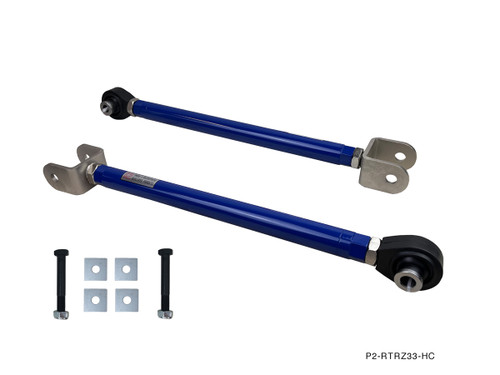 P2M NISSAN Z33 350Z/G35 REAR TOE RODS (SPRING BUCKET DELETE) - Enjuku ...