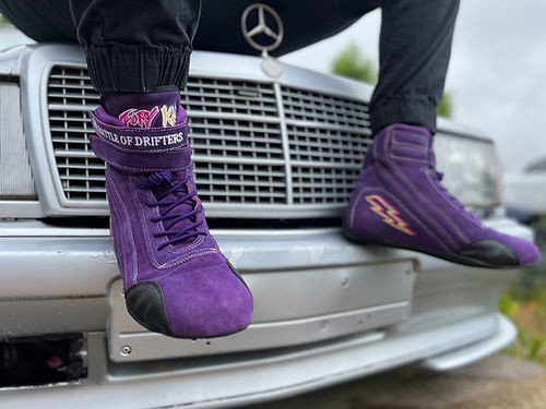 BridgeMoto FuryKai SFI Driver Shoe - Purple - Enjuku Racing