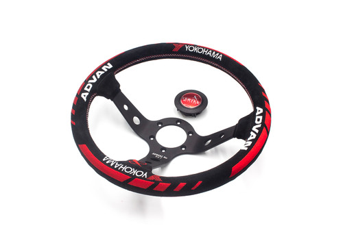 VERTEX X ADVAN RACING V2 COLLABORATION STEERING WHEEL (SUEDE; 330mm ...