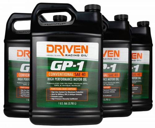 Driven Racing Oil GP-1 Conventional SAE 40 Gallon 4 Count Case - Enjuku ...