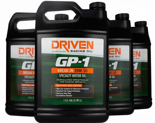 Driven Racing Oil GP-1 Conventional Break-In 20W-50 Gallon 4 Count Case ...