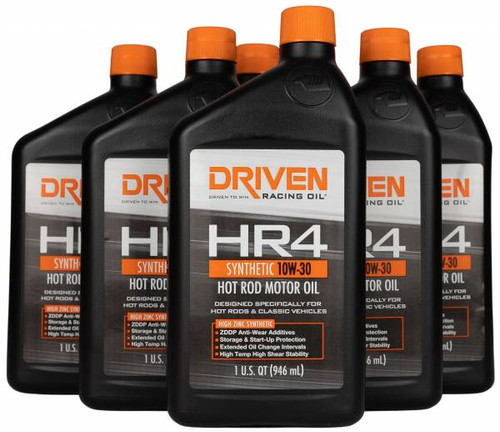 Driven Racing Oil HR4 High Zinc Synthetic 10W-30 Quart 6 Pack - Enjuku ...