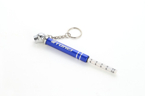 Tomei KEYCHAIN MINI TIRE PRESSURE GAUGE BLUE - Enjuku Racing