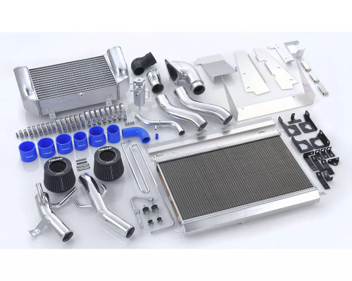 GReddy Full T-19 V-Mount Intercooler / Radiator Kit w/ Ducting & Airinx ...