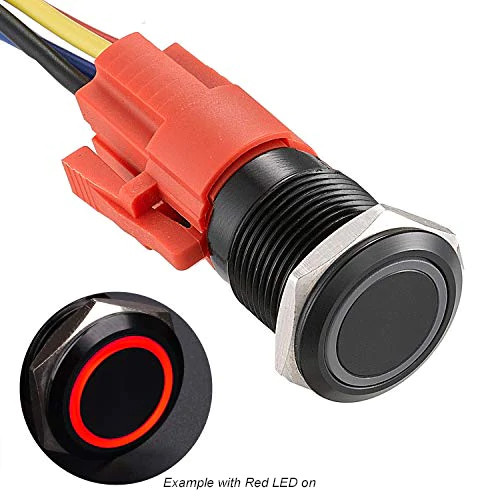 Nitrous Express PROFESSIONAL MOMENTARY PUSH BUTTON RED - Enjuku Racing
