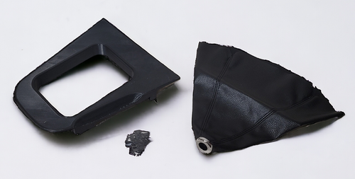 Trimmed Design S14 RHD shifter bezel w/ boot | Enjuku Racing