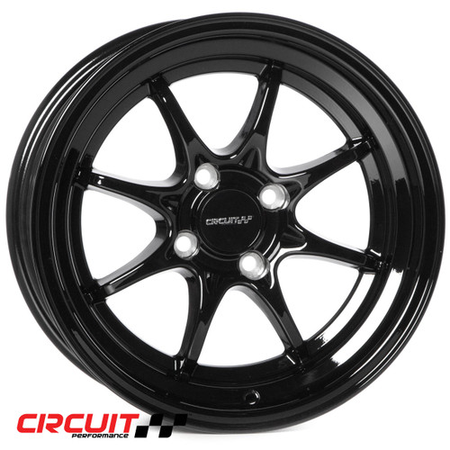 Circuit Performance CP40 15x8 Full Gloss Black 4x100 [+25mm] - Enjuku ...