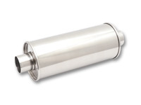 Vibrant Performance - STREETPOWER Round Muffler, 2.25" inlet/outlet ...
