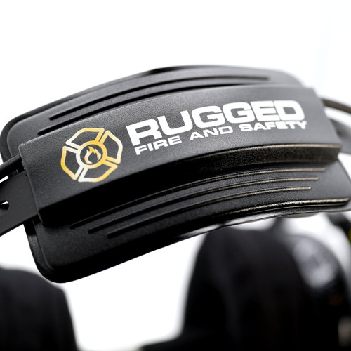 Rugged Radios FHS Over-The-Head Fire Safety Industrial Headset With PTT ...