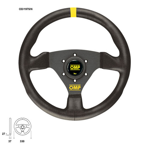 OMP Trecento 330 Steering Wheel - Enjuku Racing