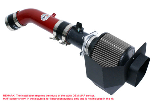 HPS Red Shortram Air Intake + Heat Shield for 03-06 Nissan 350Z 3.5L V6 ...