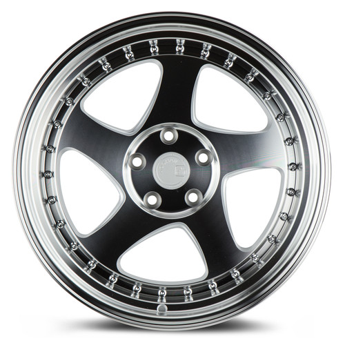 Aodhan Wheels AH01 18x10.5 5x114.3 +25 Silver Machined Face And Lip ...