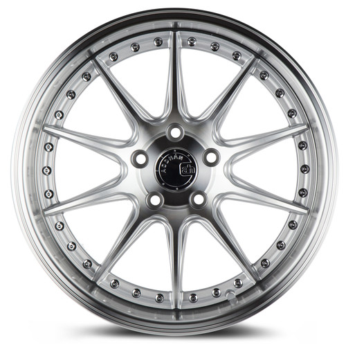 Aodhan Wheels DS-07 18x10.5 5x114.3 +22 Silver w/Machined Face - Enjuku ...