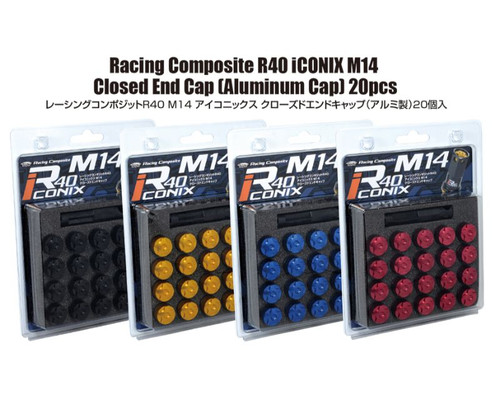 Project Kics 14x1.50 R40 Iconix Aluminum Cap Set - Blue (20 Pcs ...