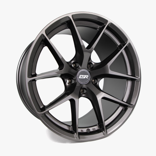 ESR Wheels RF2 18X8.5 5X120 +30 GLOSS GRAPHITE FACE GLOSS GRAPHITE LIP ...