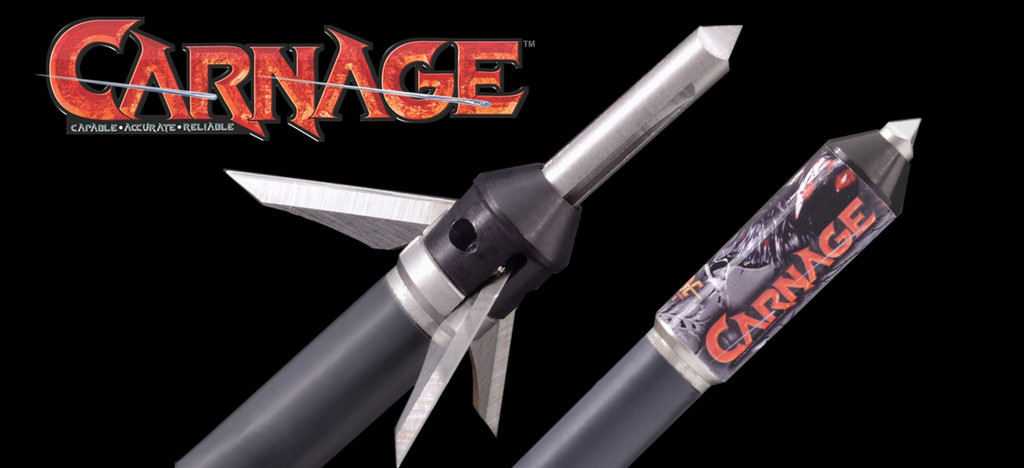 New Innerloc Broadheads Carnage 100gr 3 Blade Expandable Broadhead ...