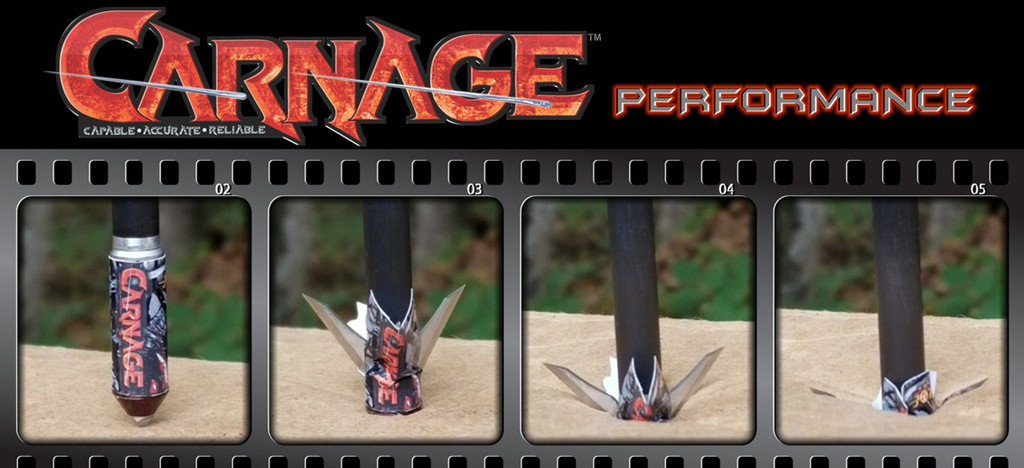 Innerloc Broadheads Carnage 100gr 3 Blade Expandable Broadhead - Mike's ...