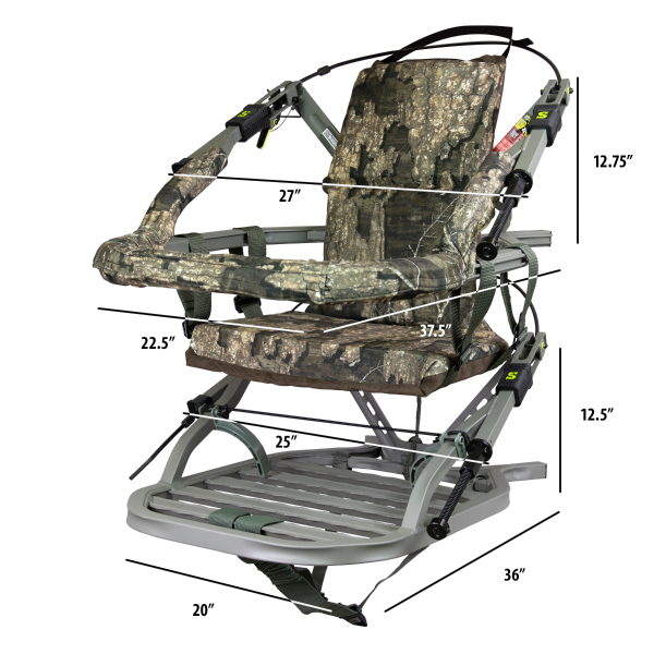 Summit Treestands Viper Level Pro SD Climbing Treestand, Mossy Oak ...