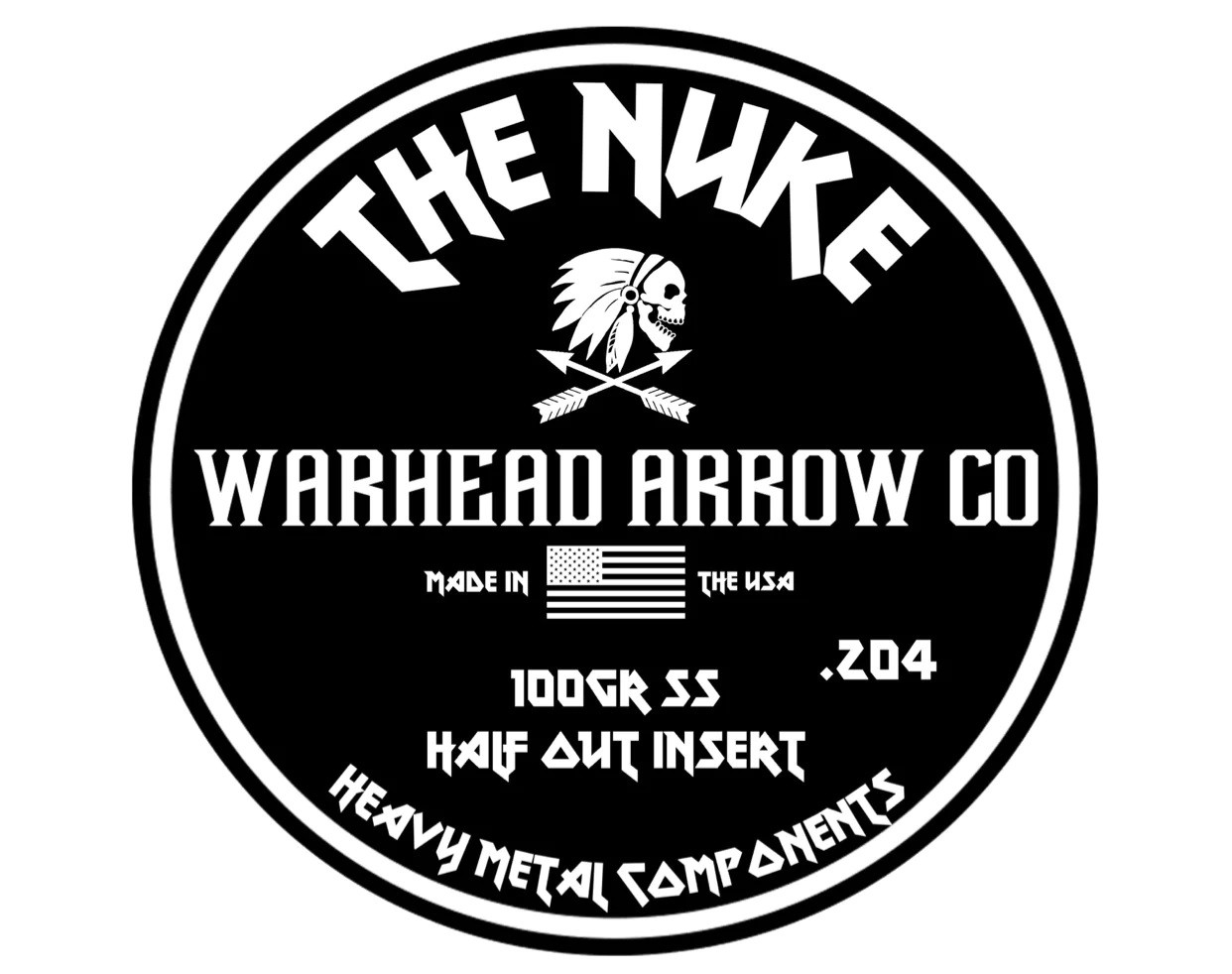 Warhead Arrow Co. The NUKE 100gr .204 SS Halfout Insert 3pk - Mike's ...