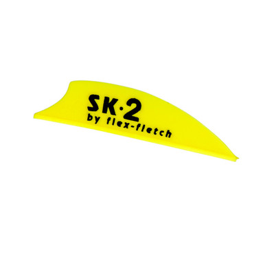 FLEX FLETCH SK2 HUNTING AND 3D VANE FLO YELLOW 100CT - Mike's Archery