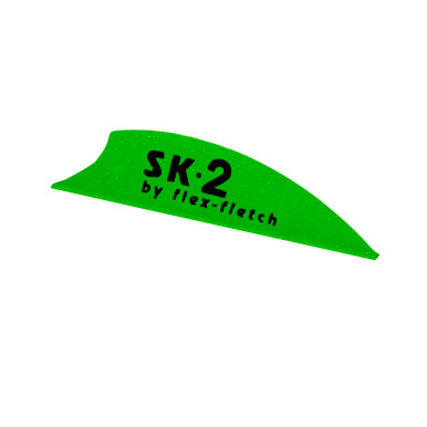 FLEX FLETCH SK2 HUNTING AND 3D VANE PEARL GREEN 100CT - Mike's Archery