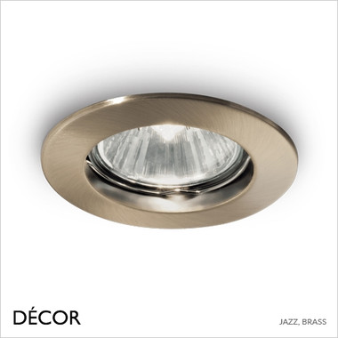 Ideal Lux - Jazz Recessed Ceiling Downlight, Brass | Designer ...