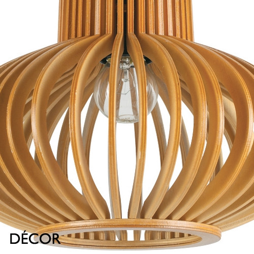Ideal Lux - Citrus 2 Pendant Light, Wood | Designer Pendant Lights | DÉCOR