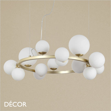 Ideal Lux - Perlage 11 Pendant Light, Brass | Designer Pendant Lights ...
