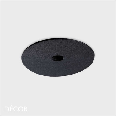 Ideal Lux - Recessed Ceiling Rose, Black | Designer Light Fittings | DÉCOR