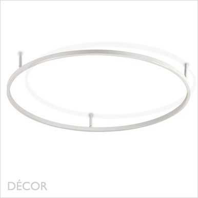 Ideal Lux - Oracle Slim 50, 70, 90, Round, Matt White Ceiling Light ...