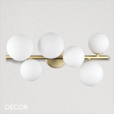 Ideal Lux - Perlage 18 Multiple Ceiling Light, White & Brass | Designer ...