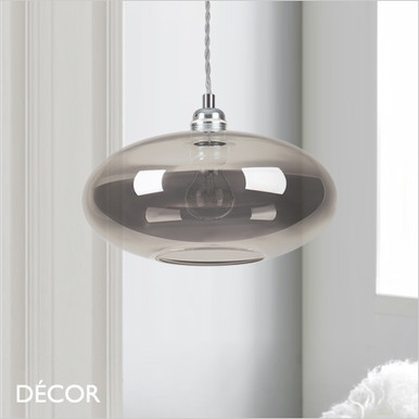 Ideal Lux - Blob Pendant Light, Smoked | Designer Pendant Lights | DÉCOR