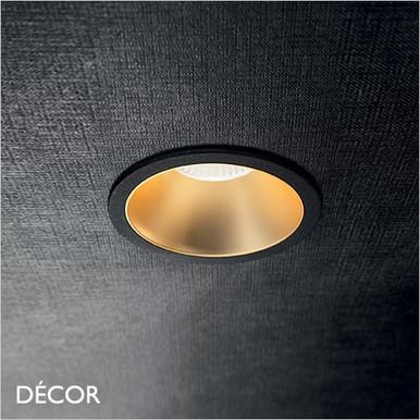 Ideal Lux - Game Round Recessed Ceiling Downlight, Gold, Silver, Black ...
