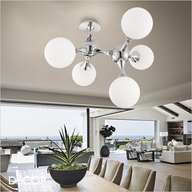 Ideal Lux - Nodi Multiple Ceiling Light, Chrome | Designer Multiple ...