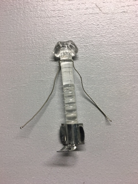 Glass Neon Tube Support 5'' Alum. Base with Tie Wire | Sign Parts