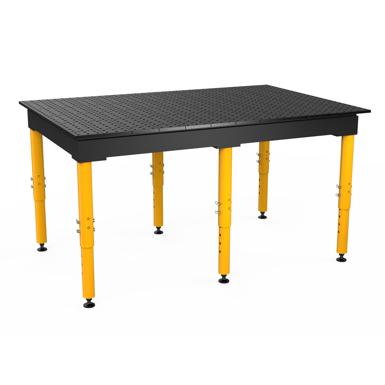 BuildPro 6' x 4' MAX Welding Table, Standard Finish, Adjustable Heavy ...