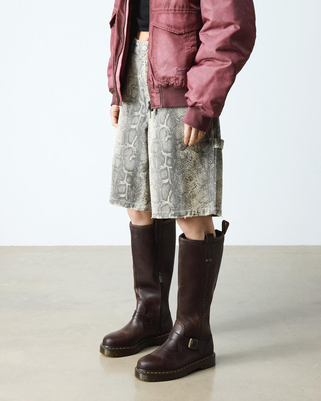 Dr. Martens Anistone Biker - Brown Crazy Horse