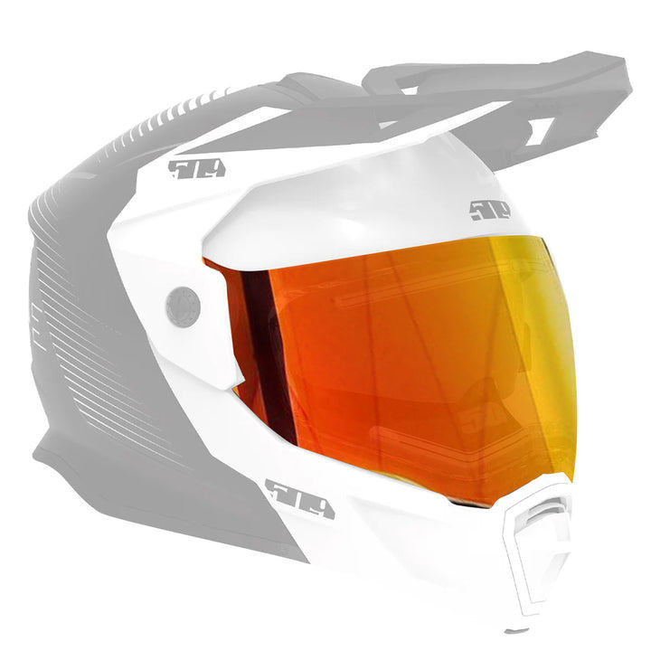 509 Ignite Dual Shield for Delta R4 Helmets - Fire Mirror Lt Rose ...